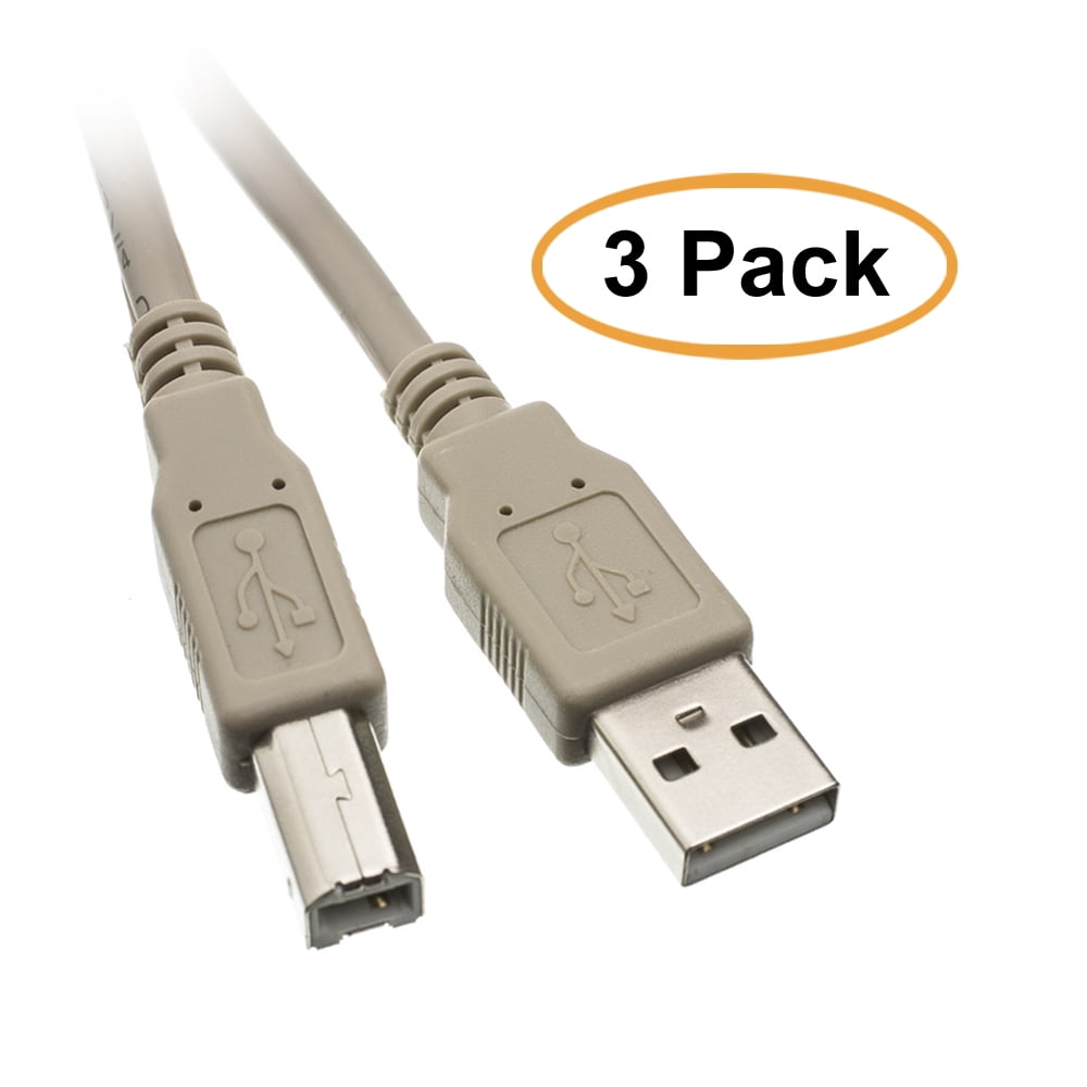 C&E USB 2.0 Printer/Device Cable, Type A Male to Type B Male, 10 Feet ...