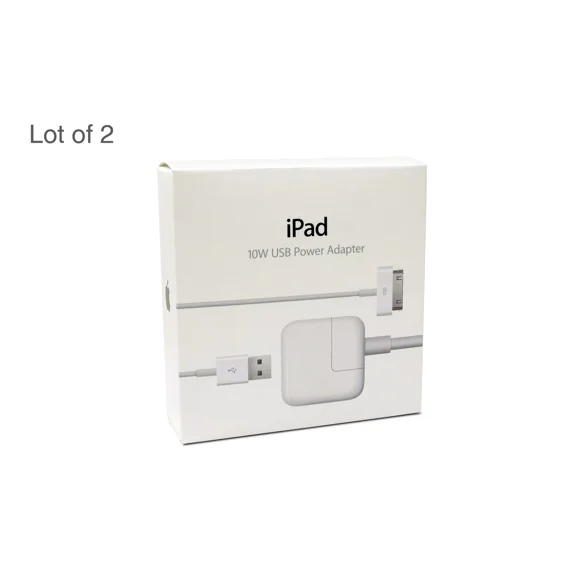 Open Box Apple 2 Pack 10W USB-A Wall Charger Power Adapter for iPhone ...