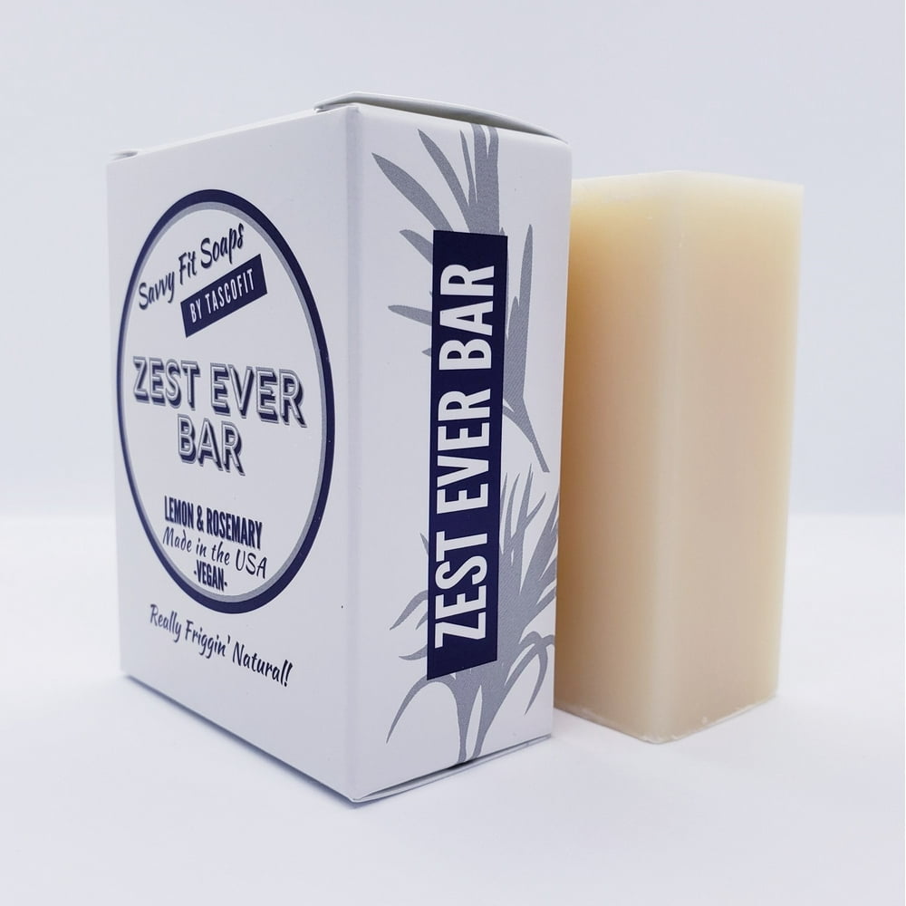 Savvy Fit Soaps Zest Ever Bar Natural Vegan Bar Soap - Walmart.com ...