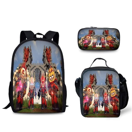 Minecraft School Bag Anime Notebook Laptop Backpack School Bag ...