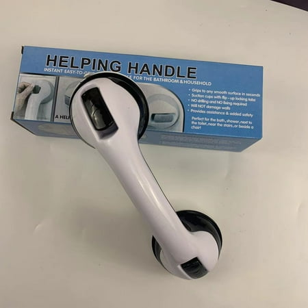 White Black 2 Shower Handles with Strong Suction Cup.Handles Bathroom ...