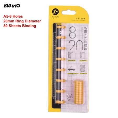KW-trio Disc Binding Ring 20mm Ring Diameter 8-Holes Ruler Fixture ...