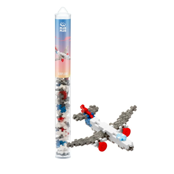 PLUS PLUS - Mini Maker Tube - Airplane - 70 Pc Stem/Steam Toy ...