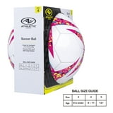 Athletic Works Size 4 Pink Soccer Ball Indoor Outdoor Backyard for Kids ...