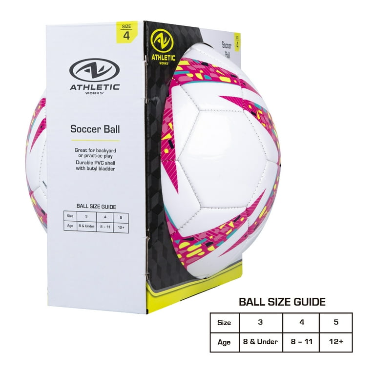 Athletic Works Size 4 Soccer Ball, Pink - Walmart.com Athletic Works Size 4 Soccer Ball, Pink - Walmart.com