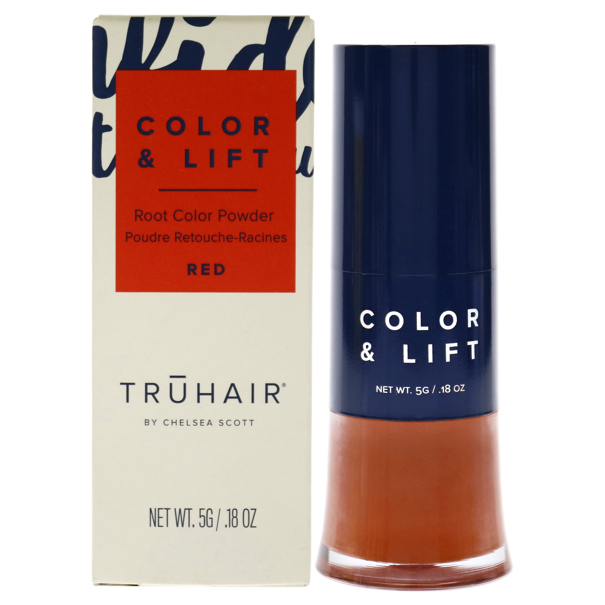Truhair Color and Lift Root Color Powder - Red, 0.18 oz Hair Color ...