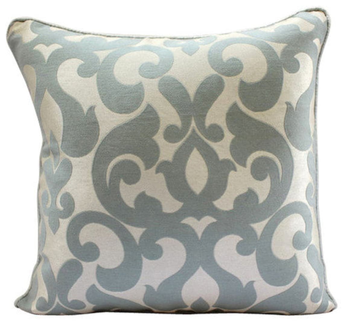 Pillow Sham Covers, Blue European Pillow Covers 26x26 inch (65x65 cm ...