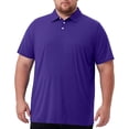 Big & Tall Men's Polo Shirts Quick Dry Performance Short Sleeve ...