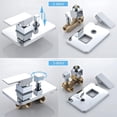 Bathroom Faucet Chrome Rain Shower Head Shower Faucet Wall Mounted ...
