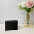 Coach Women's Mini Wallet on a Chain in Crossgrain Leather (Black ...