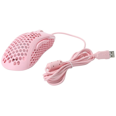 FLAMEEN Pink Mouse, Relaxed Wired Mouse With Playing Games For Game ...