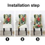 Chair Covers 6 Pack Washable Dining Chair Cover Dining Room Chair Seat ...