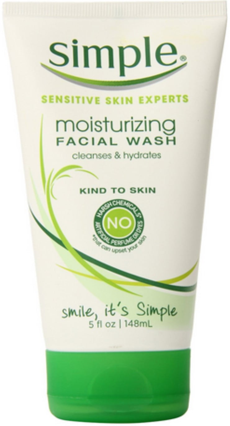 Simple Moisturizing Facial Wash 5 oz (Pack of 6) - Walmart.com