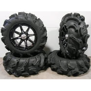 MSA Milled Flash 20" UTV Wheels 33" MotoHavok Tires Can-Am Maverick X3 ...