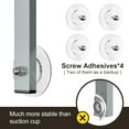 Adjustable Anti-slip Shower Caddy Overhead, Rustproof Hanging Shower ...