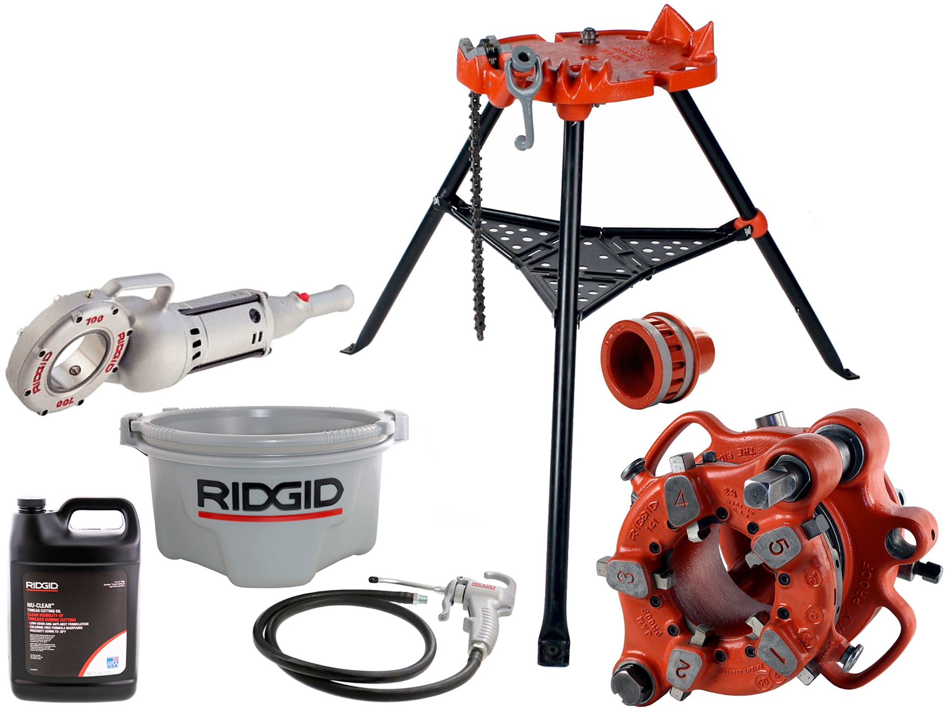 RIDGID® 700 744 Adapter 418 Oiler with Restored 460 & 141 Geared ...