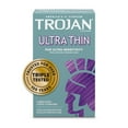 Trojan Condom Sensitivity Ultra Thin Spermicidal, 3 Count HSA/FSA ...