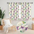 Butterfly and Star Pastel Pattern Blackout Curtains,Triple Weaved ...