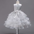 IFNWSV Girls Summer Dresses Solid Color Sleeveless Round Neck Tulle ...