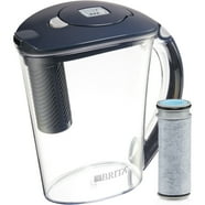 Brita Slim Water Pitcher with 1 Filter, BPA Free, White, 5 Cup ...