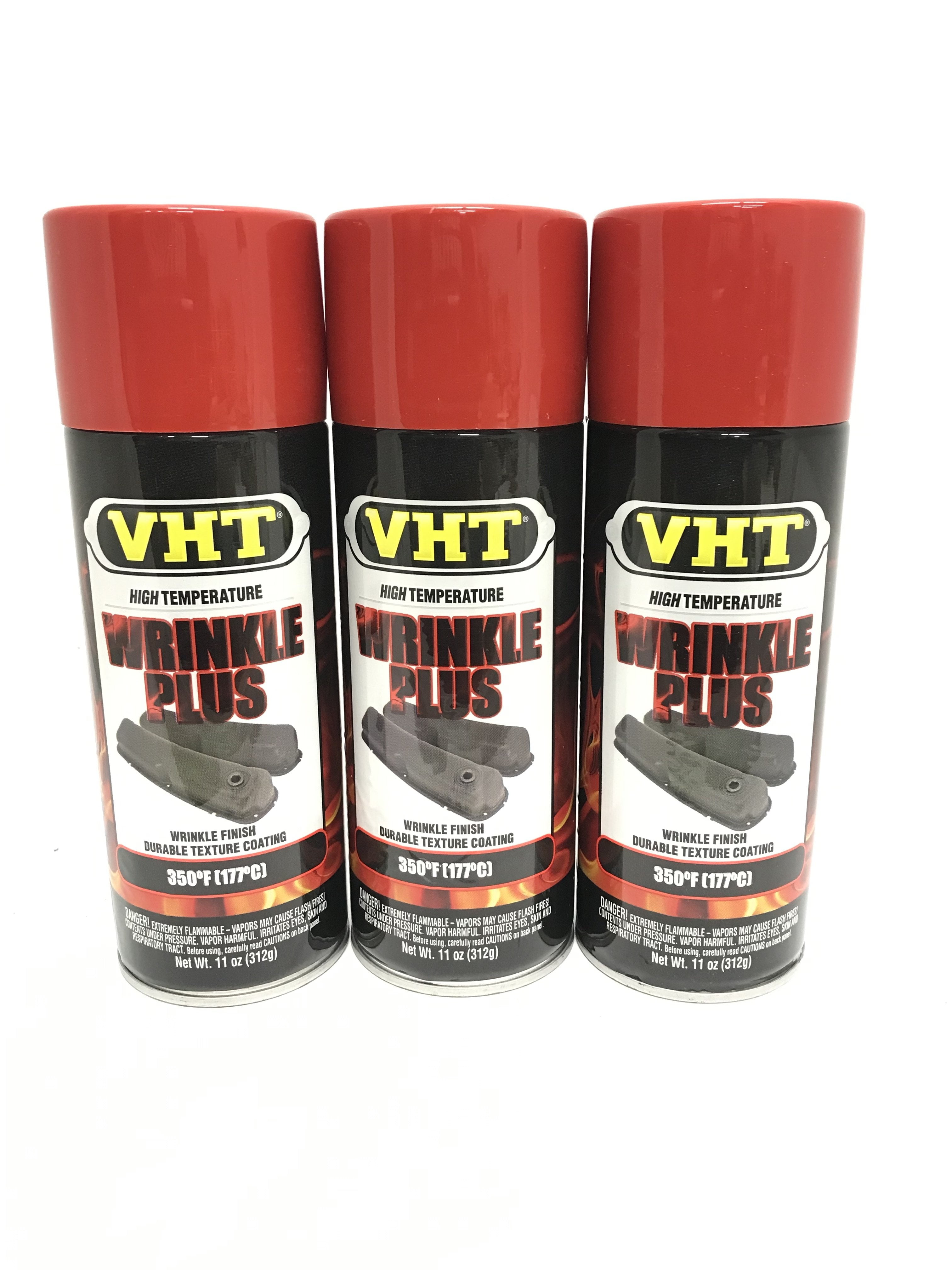 VHT SP204-3 PACK RED High Temperature Wrinkle Finish Durable Texture ...