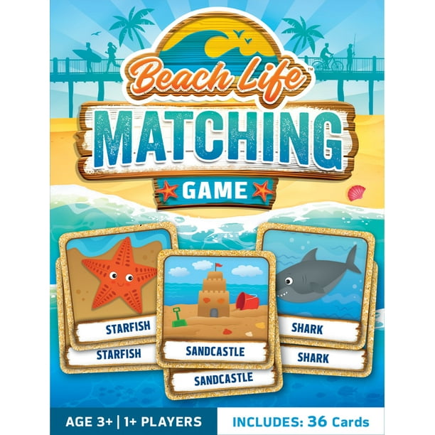 MasterPieces Officially Licensed Beach Life Matching Game for Kids and ...