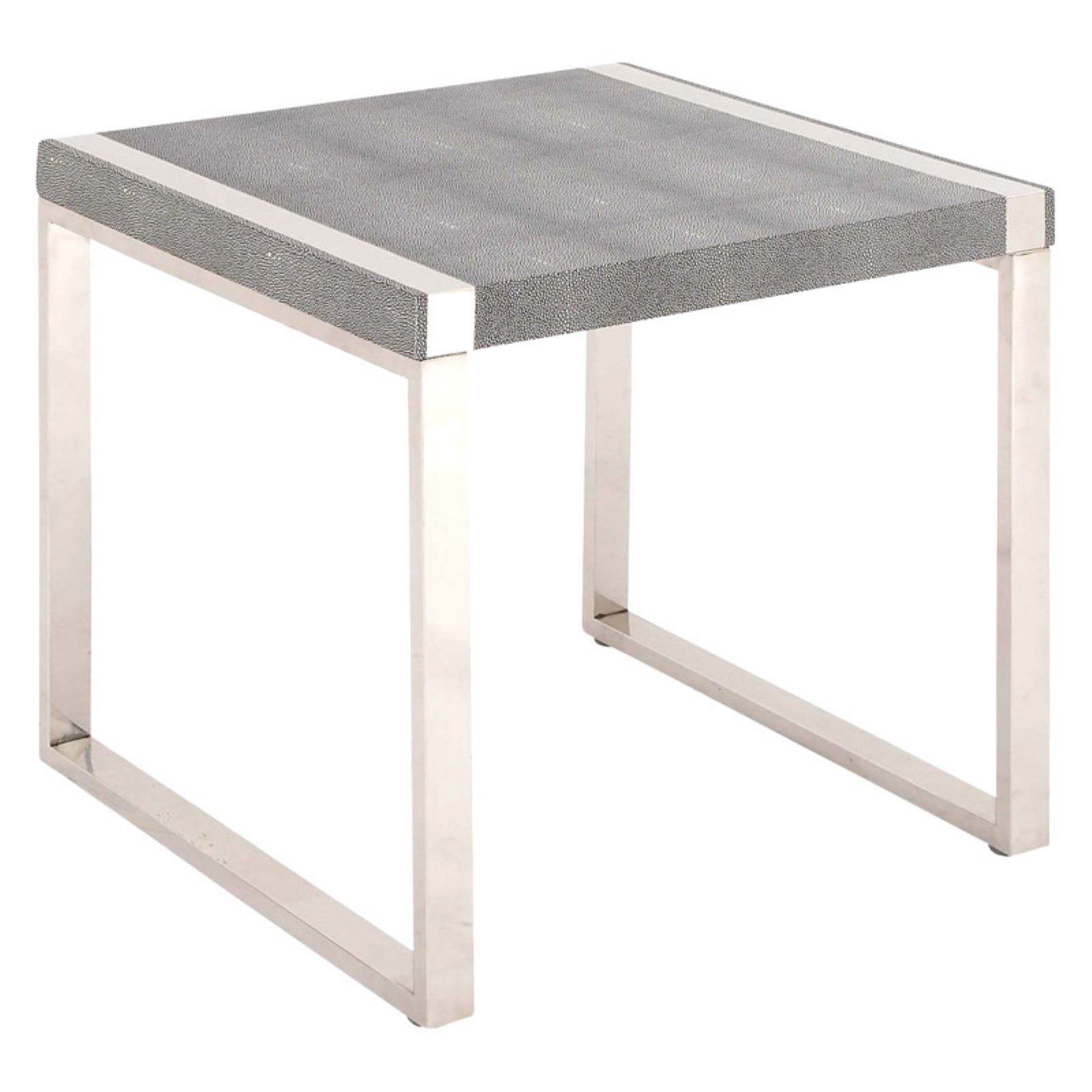 DecMode Square Faux Leather Top End Table - Walmart.com