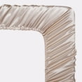 Anminy Silky Satin King Bed Sheet Set In Khaki Deep Pocket 4 Pieces