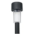 Mainstays Black Classic Column Solar Powered LED Path and Garden Light ...
