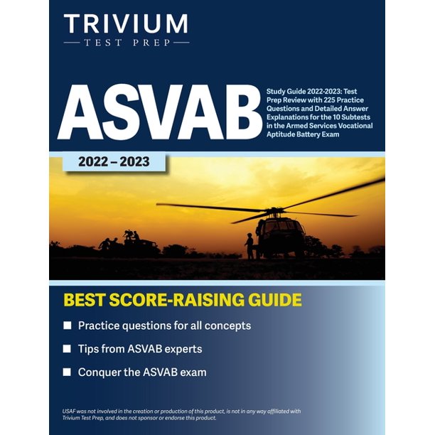 ASVAB Study Guide 2022-2023 : Test Prep Review with 225 Practice ...