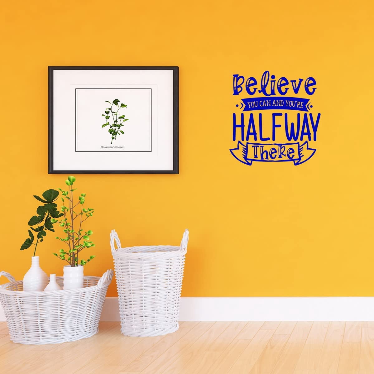 VWAQ Believe You Can and You're Halfway There Motivational Home Decor ...