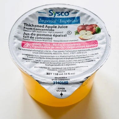 Juice Thickened Apple Nectar Thick Level 2 Mildly Thick -118 ml (4 oz ...