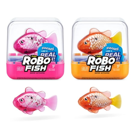Robo Fish Series 3 Robotic Swimming Fish Pet Toy - Orange Gold by ZURU ...