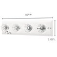 Command Crystal Knob Rack, Quartz, 1 Rack, 4 Strips/Pack - Walmart.com