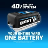 HART 40V Electric Weed Eater, 15-inch Cordless String Trimmer Kit with ...