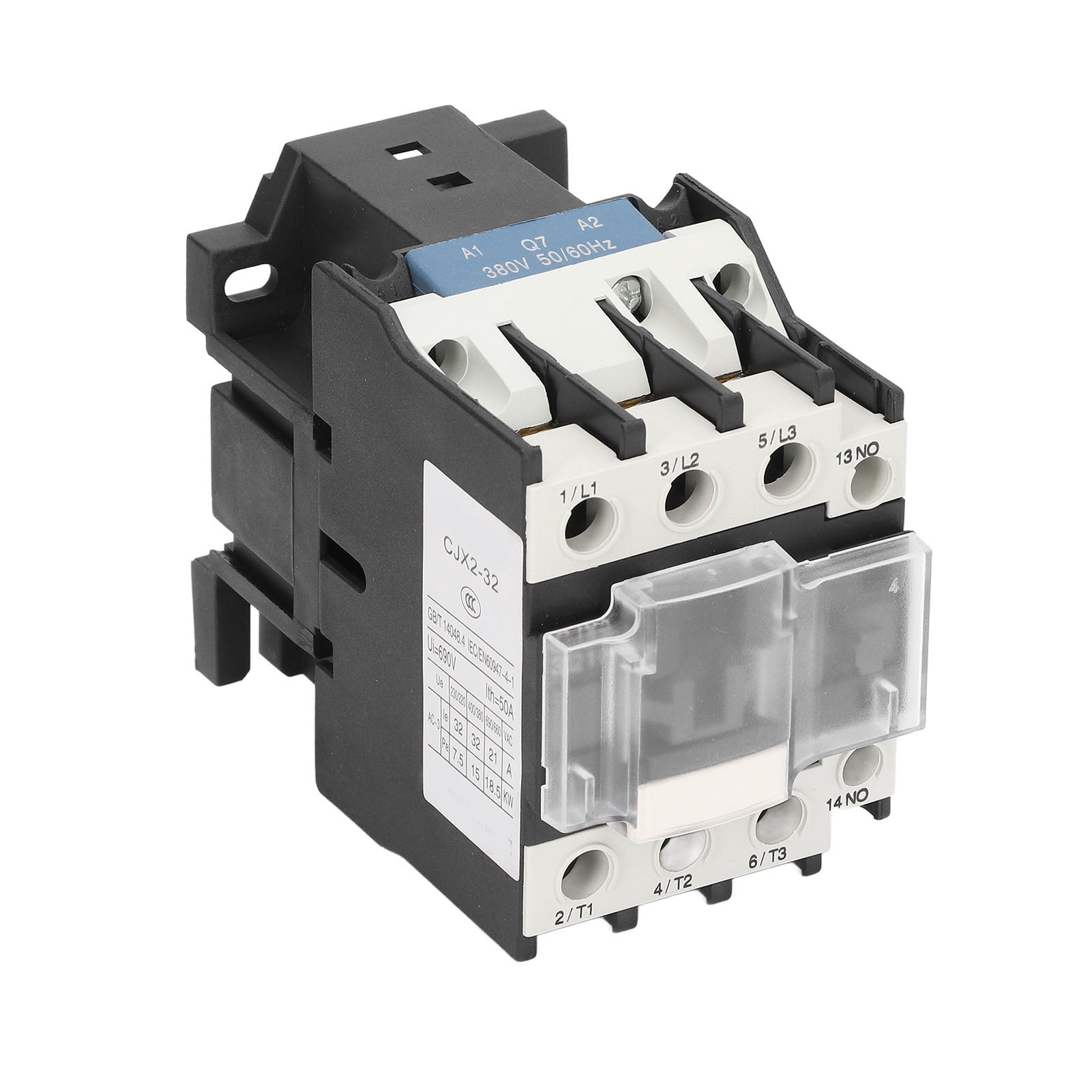 Contactor eléctrico, contactor de CA Contactor normalmente de bobina 3P ...