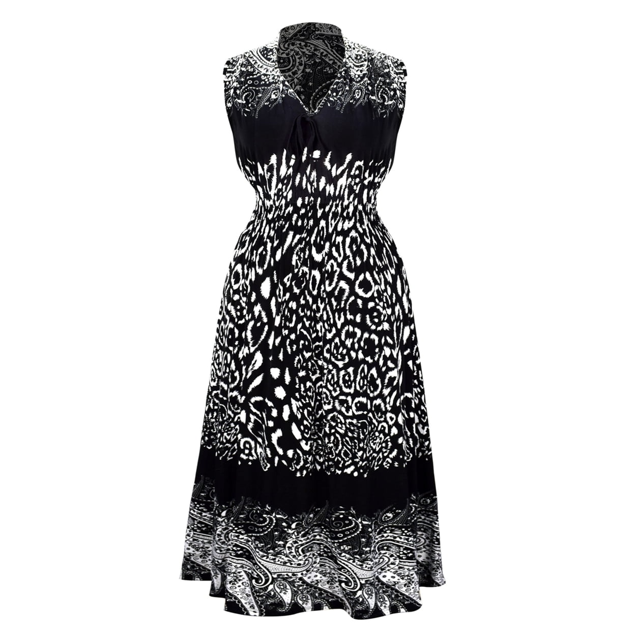 Peach Couture Paisley Floral Animal Print Exotic V Neck Cocktail Plus ...