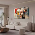 Abstract Expressionism Decorative Painting Framed Gallery Canvas Poster ...