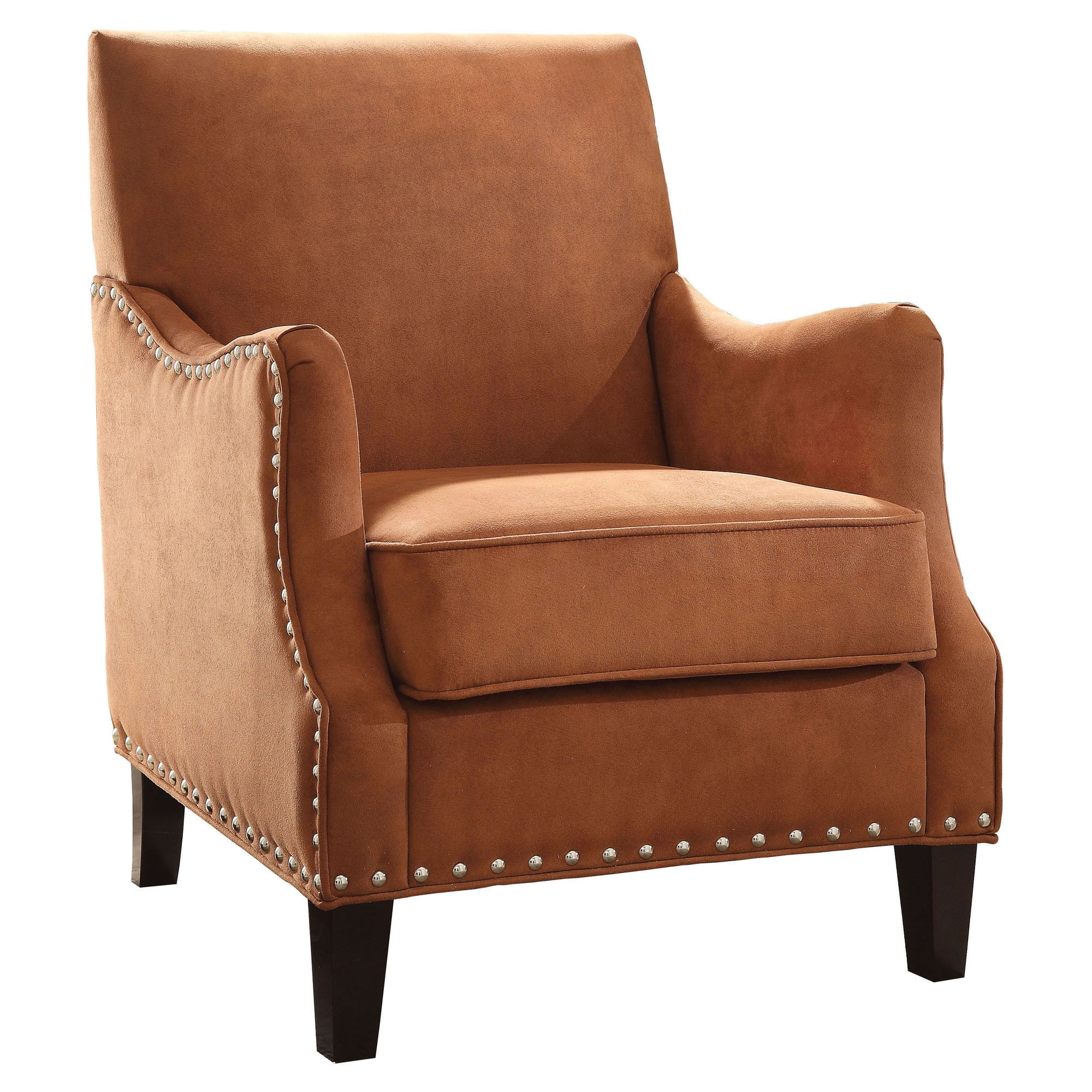 ACME Sinai Recessed Arm Accent Chair in Orange - Walmart.com