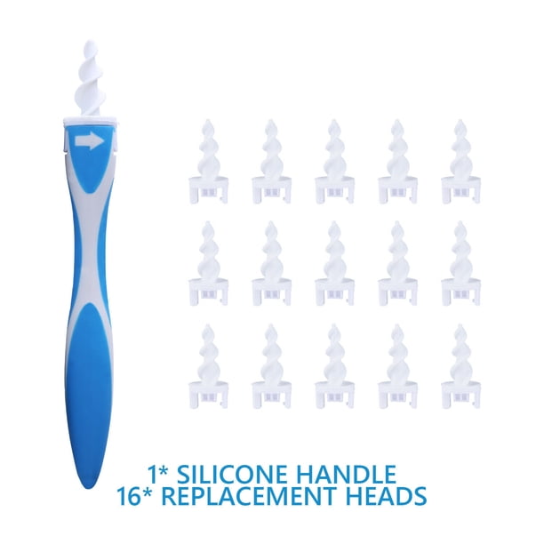 2 set Ear Wax Remover Safe Q-grips Ear Wax Removal Tool Soft Silicone ...