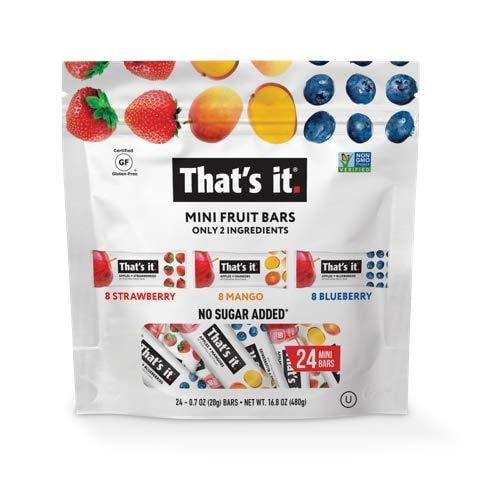 That's It 24 Mini Fruit Bars Strawberry, Mango, Blueberry - Walmart.com ...