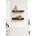 Kate and Laurel Furrow Modern Wood Photo Display Ledges, Set of 2, 24 ...