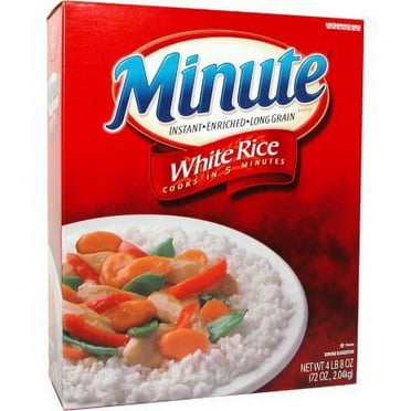Minute Instant White Rice, Light & Fluffy Quick Rice, Ready in 5 ...