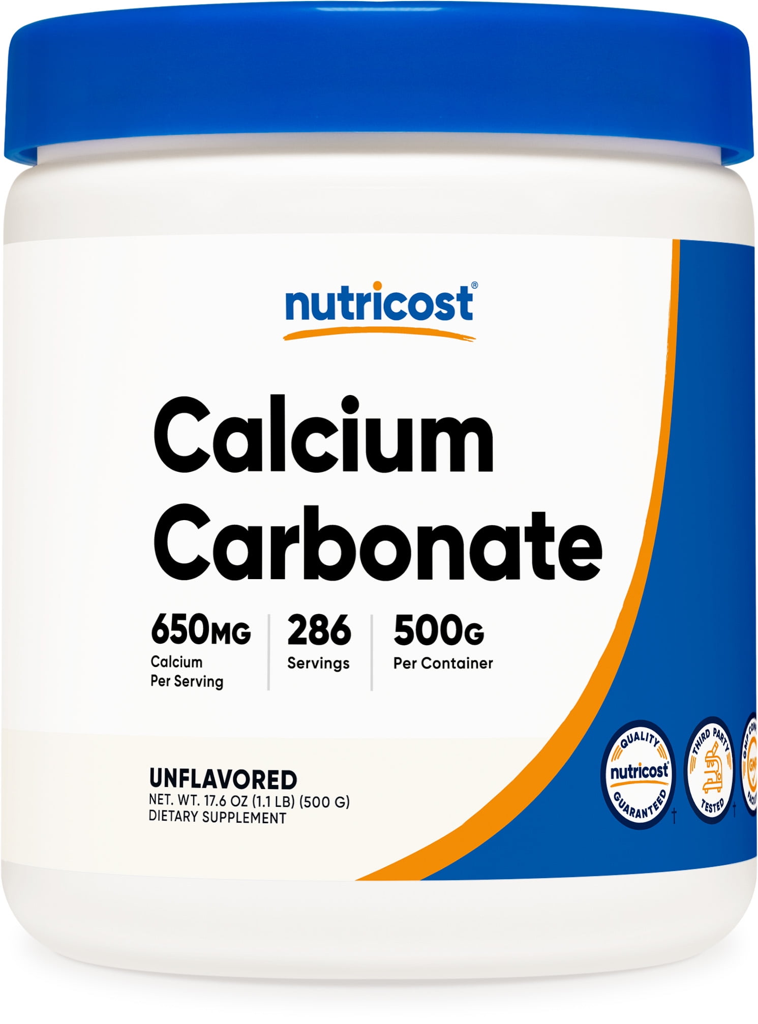 Nutricost Calcium Carbonate Supplement Powder, 500 Grams - Walmart.com