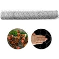 SEBLAFF Galvanized Hexagonal Wire Poultry Netting Mesh for Craft ...