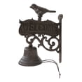 Cast Iron Rustic Western Country Bird Welcome Sign Door Wall Dinner ...
