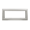 "36"" x 12"" Double Pane Transom Window, Fixed, Black Vinyl Front, White Back, Argon Filled ...