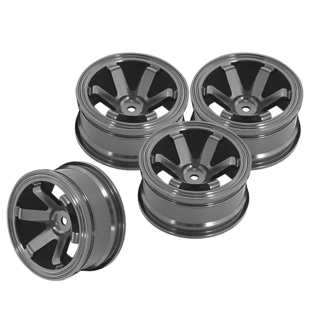 4 PCS Aluminum Alloy RC 1 10 On Road Car Grey Color Wheel Rims With 5 4-pcs-aluminum-alloy-rc-1-10-on-road-car-grey-color-wheel-rims-with-5