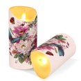 2PCS Small Flameless Candles Lamp Flameless Candles Slanted Candle Lamp ...
