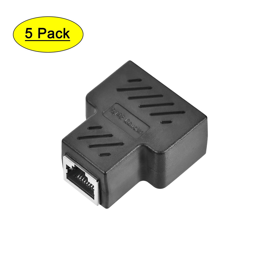 Uxcell RJ45 Splitter Coupler Inline Connector 1 to 2 Cat7 Cat6 Cat5e ...